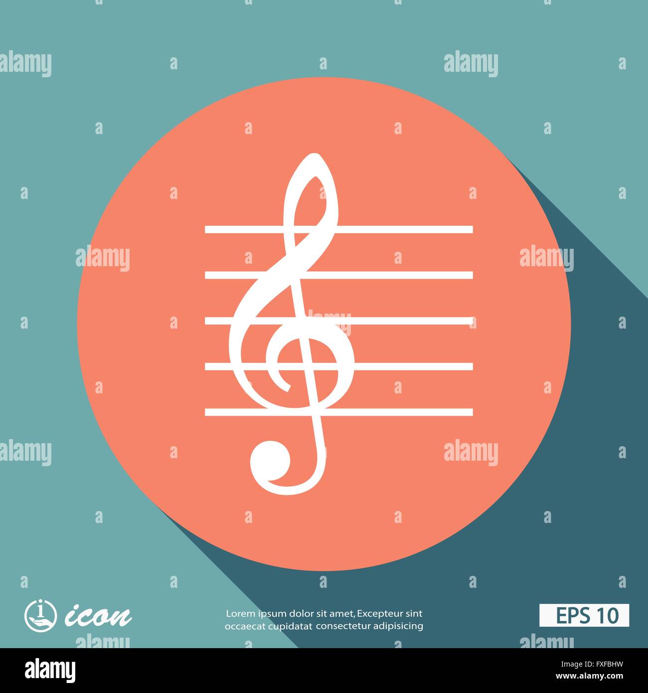Pictograph of music key Stock Vector Image & Art - Alamy