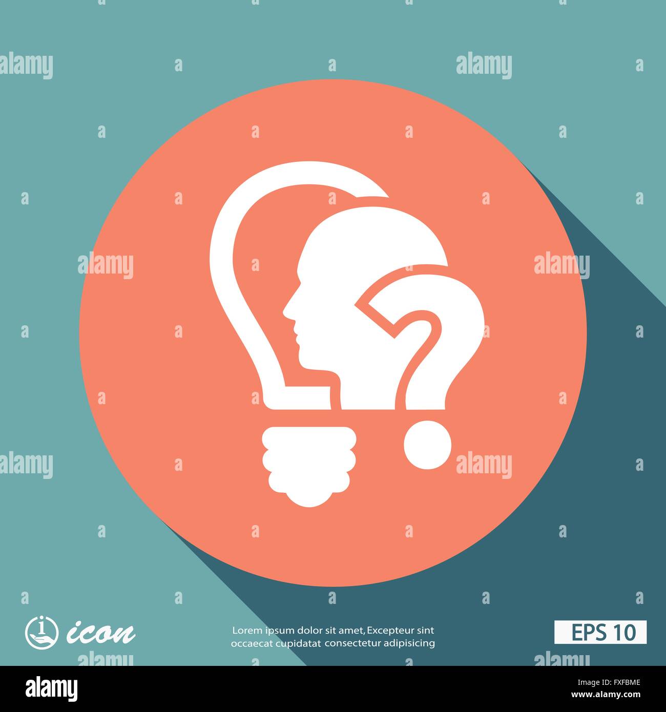 Pictograph of question mark and man Stock Vector Image & Art - Alamy