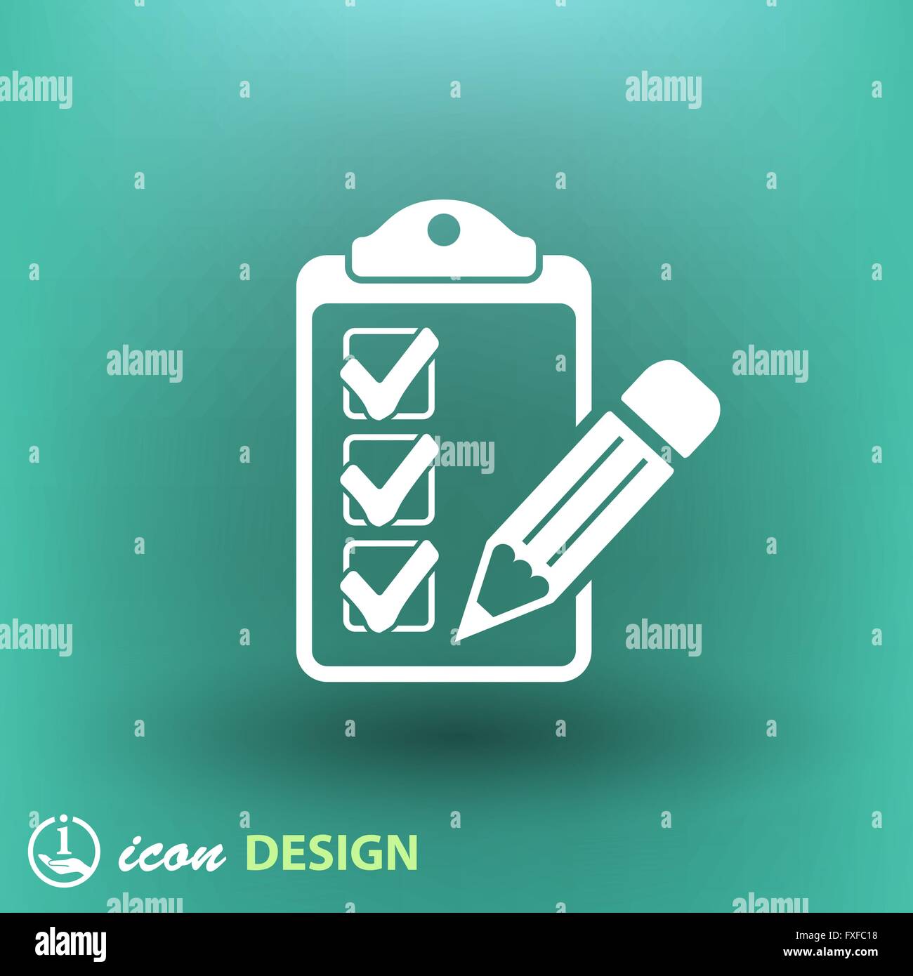 Pictograph of checklist Stock Vector Image & Art - Alamy