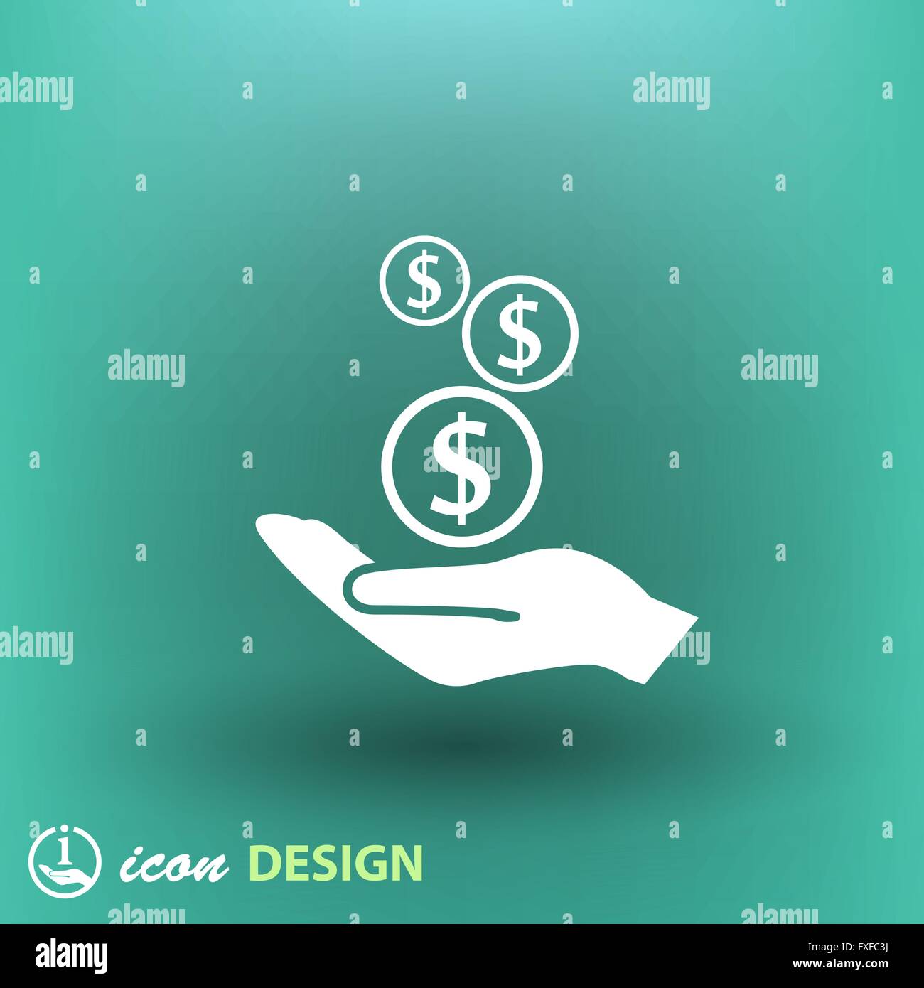 Pictograph of money in hand Stock Vector Image & Art - Alamy