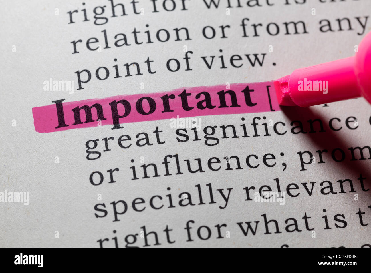 Important text hi-res stock photography and images - Alamy