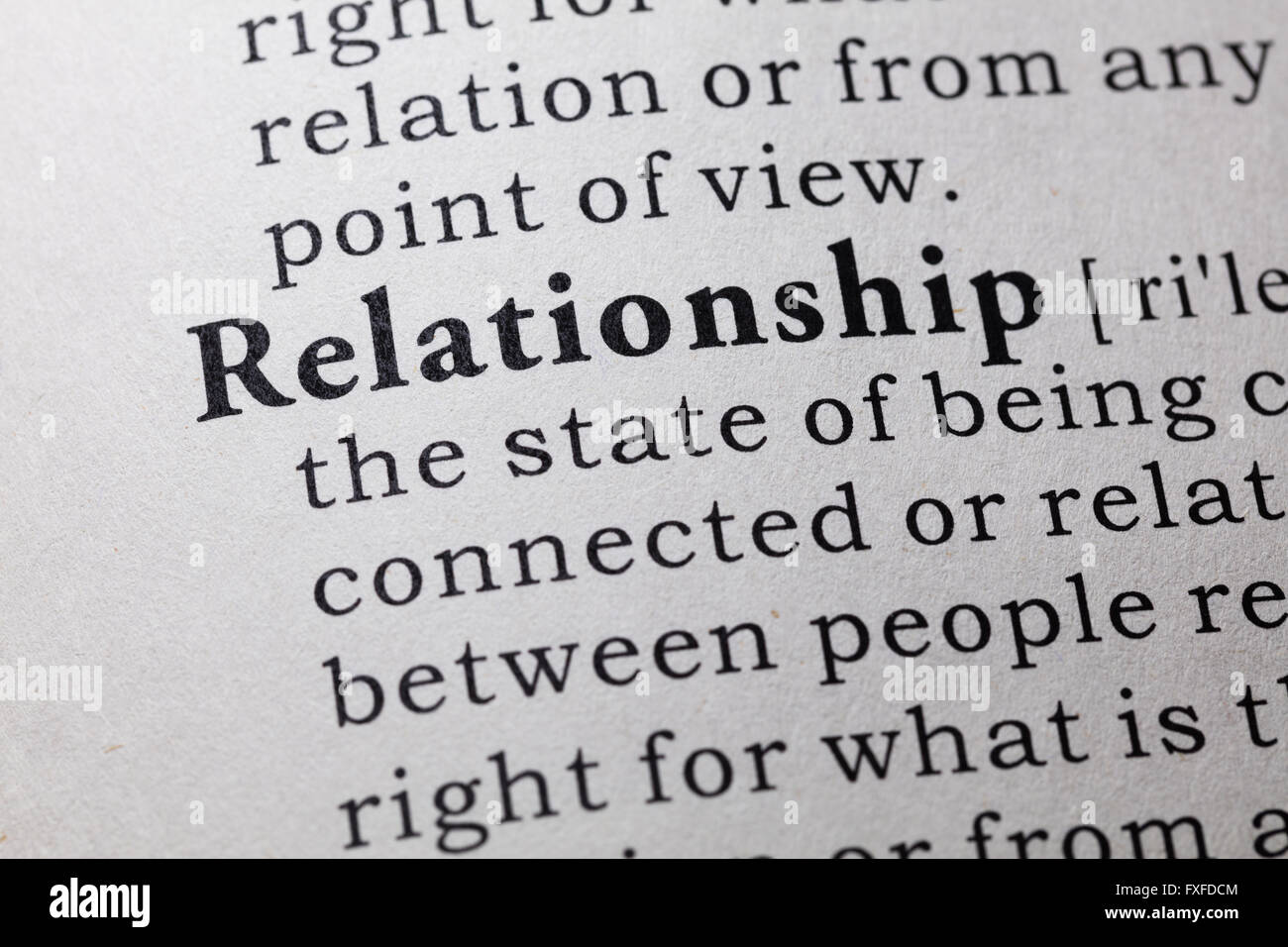 Fake Dictionary, Dictionary definition of the word relationship Stock ...