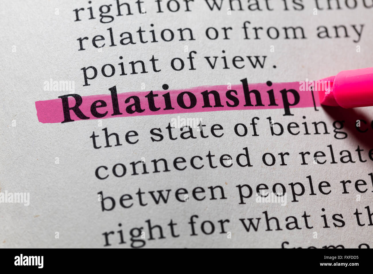 Fake Dictionary, Dictionary definition of the word relationship Stock ...