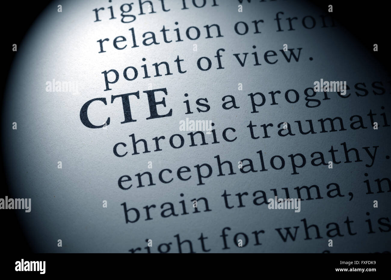 Fake Dictionary, Dictionary definition of the word CTE, Chronic ...