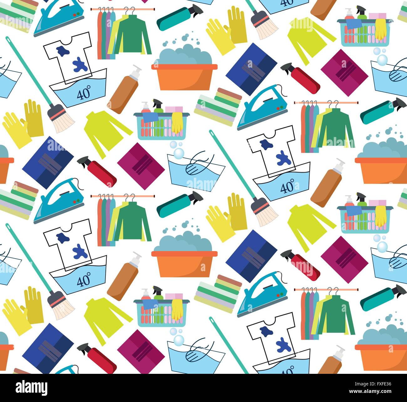 Seamless washing machine pattern hi-res stock photography and images ...