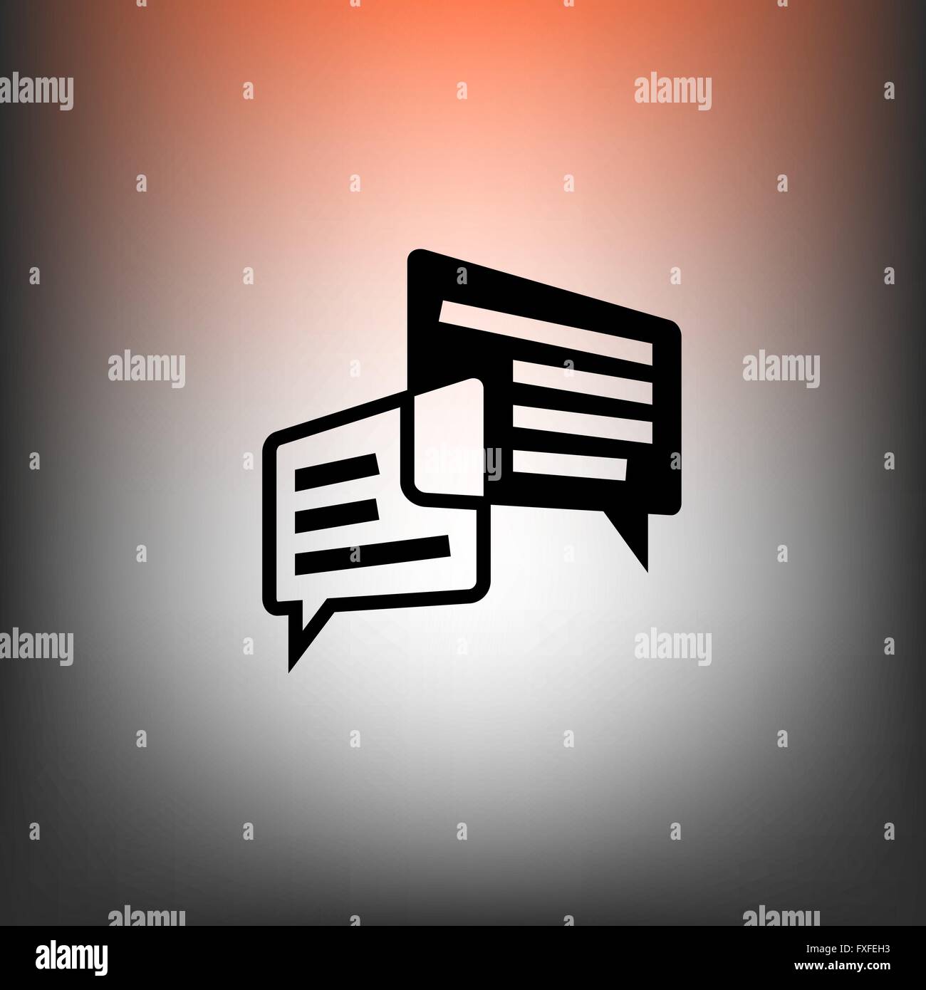 Pictograph of message or chat Stock Vector Image & Art - Alamy