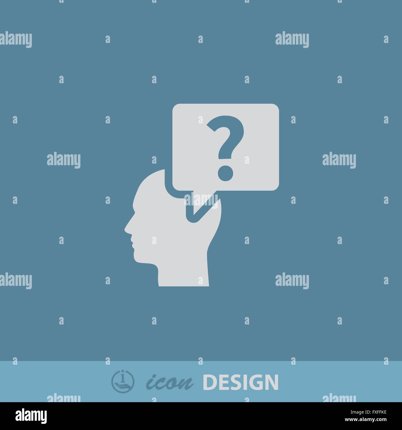 Shadow face question mark Stock Vector Images - Alamy