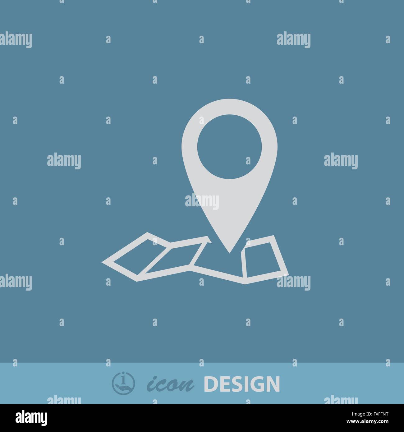 Pin on the map. Vector icon Stock Vector Image & Art - Alamy