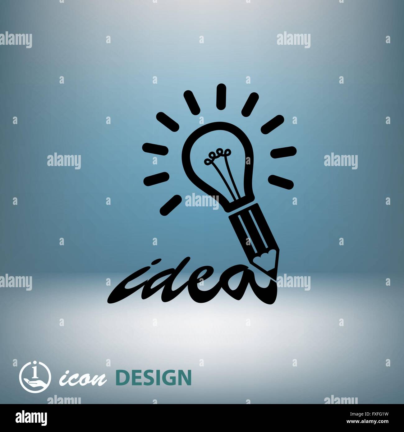 Pictograph of light bulb Stock Vector Image & Art - Alamy