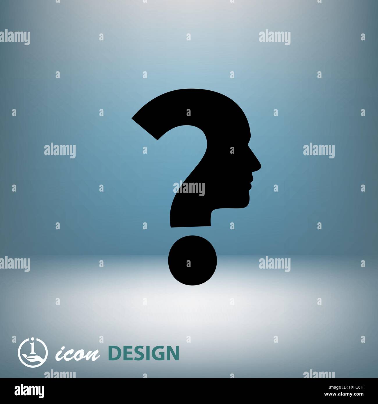 Shadow person question mark Stock Vector Images - Alamy