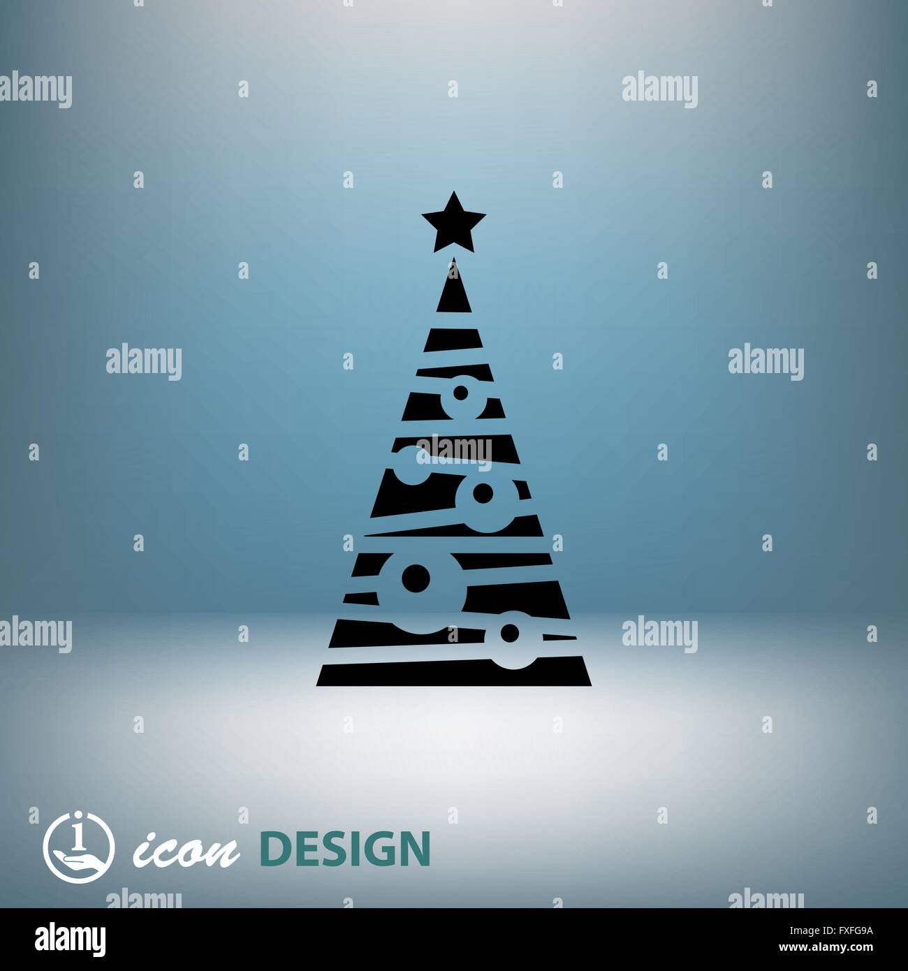 Pictograph of christmas tree Stock Vector Image & Art - Alamy