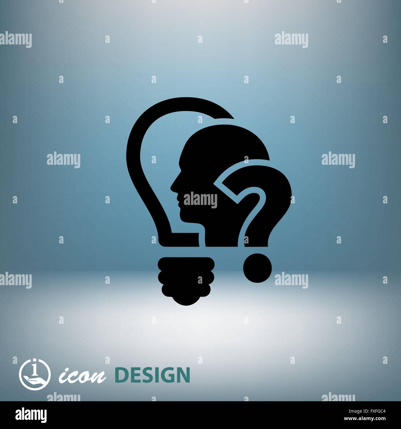 Shadow face question mark Stock Vector Images - Alamy