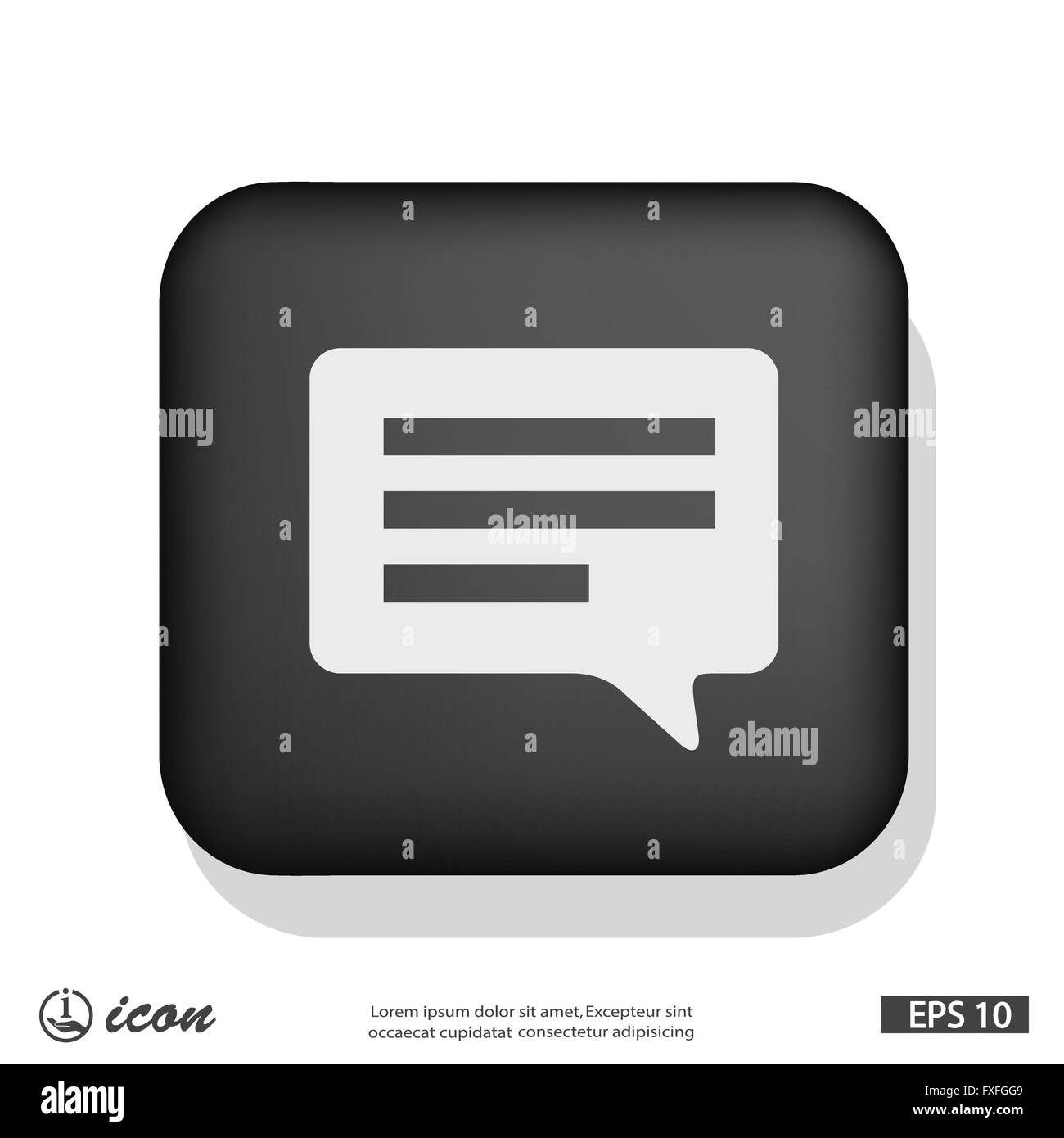 Pictograph of message or chat Stock Vector Image & Art - Alamy