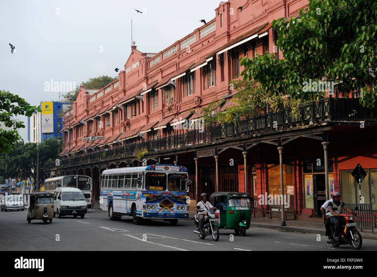 Sri Lanka Colombo, colonial building Manning Mansion, Hotel Nippon and ...