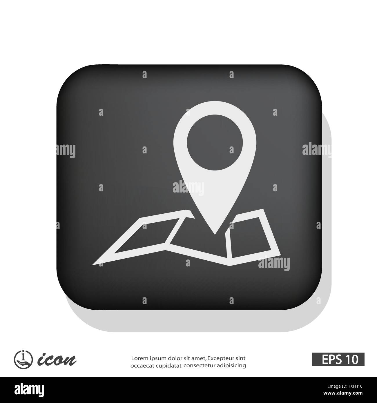 Pin on the map Cut Out Stock Images & Pictures - Alamy
