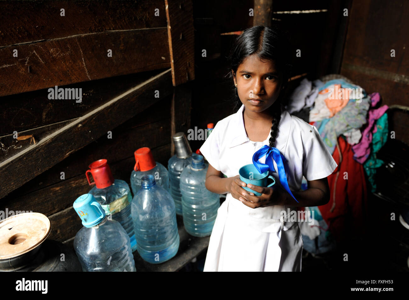 Sri Lanka Colombo, children living in Slum / Kinder leben in einem Slum ...