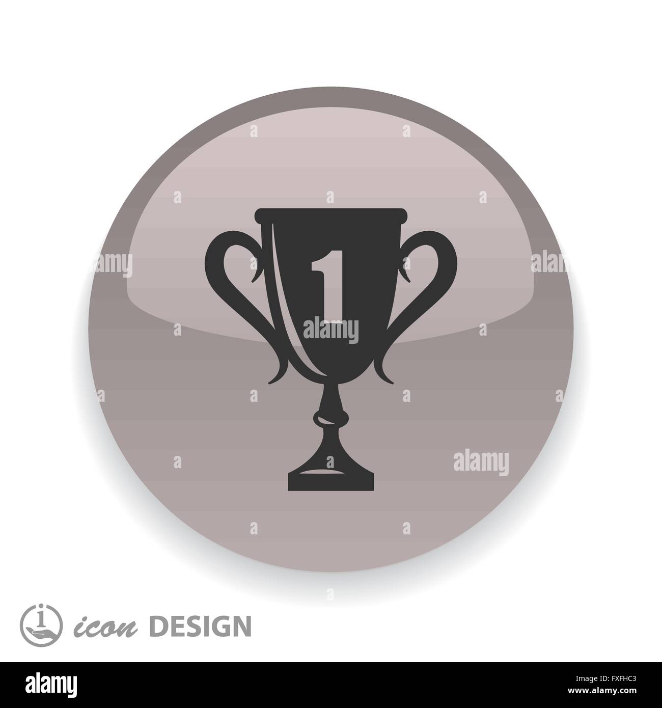 Champions cup trophy icon sign hi-res stock photography and images - Alamy
