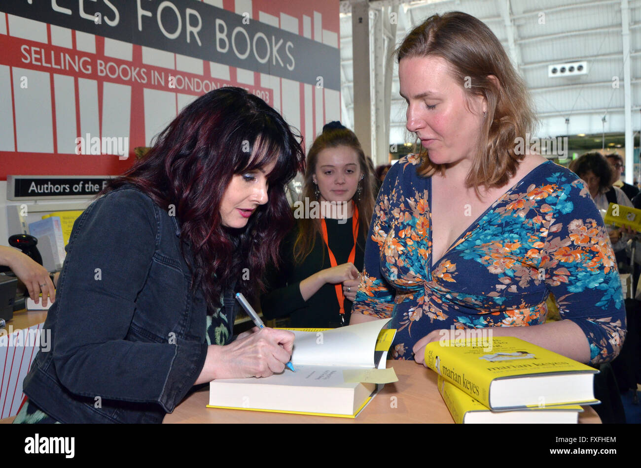 London,UK.Best selling author Marian Keyes conversation signing Pen ...