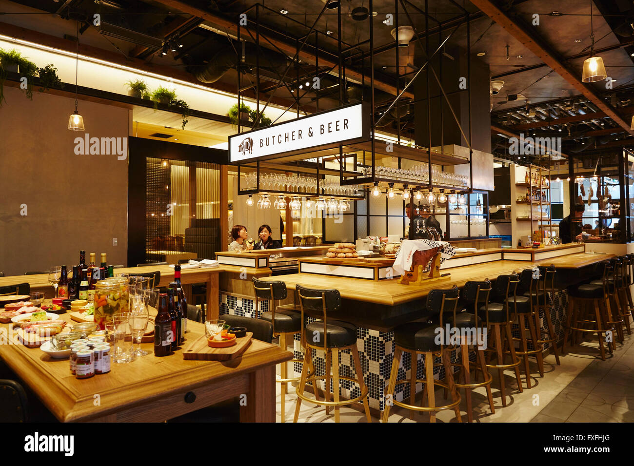 EKINAKA and EKISOTO shops are seen during a press preview before its ...