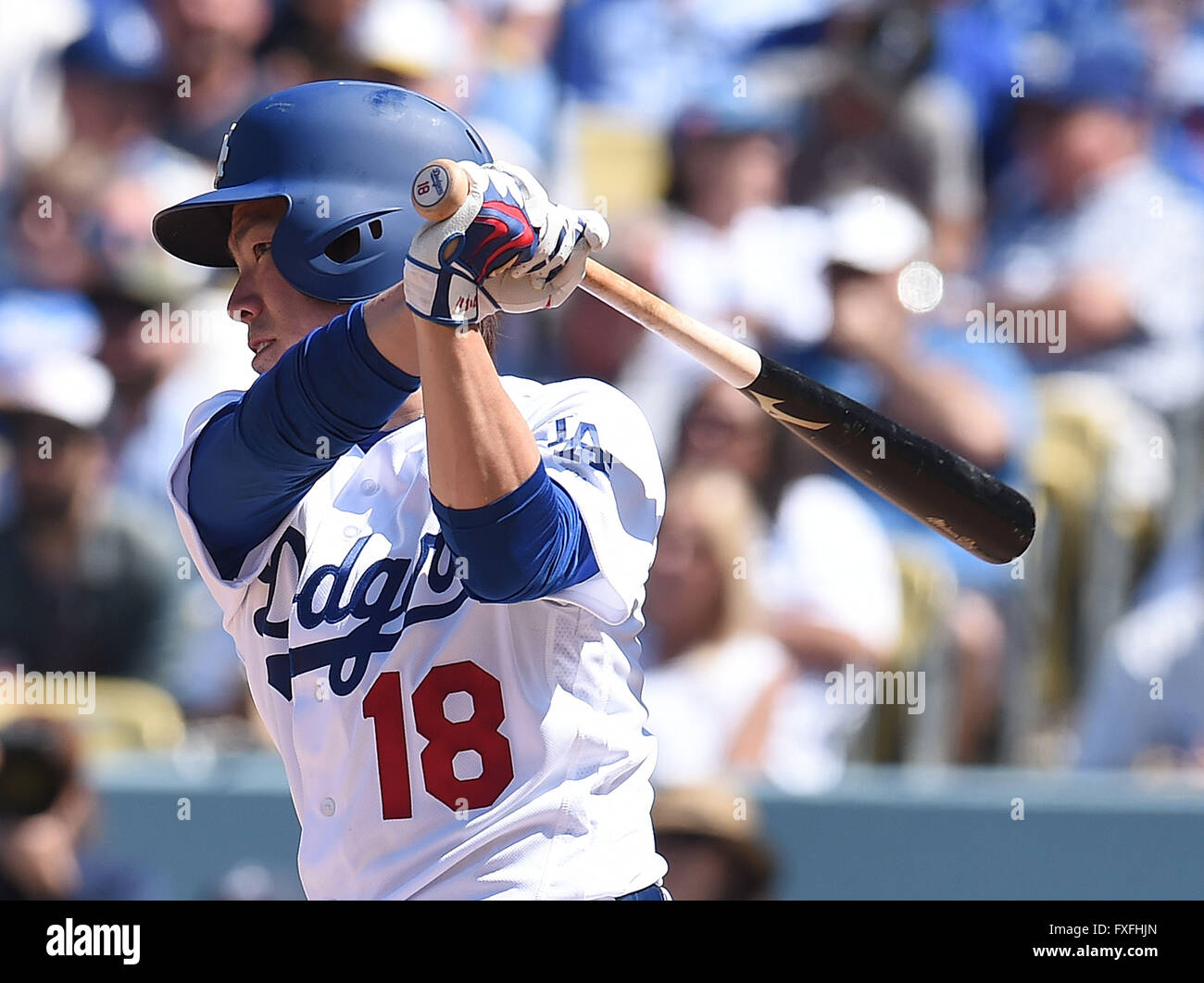 Los Angeles, California, USA. 12th Apr, 2016. Kenta Maeda (Dodgers) MLB ...