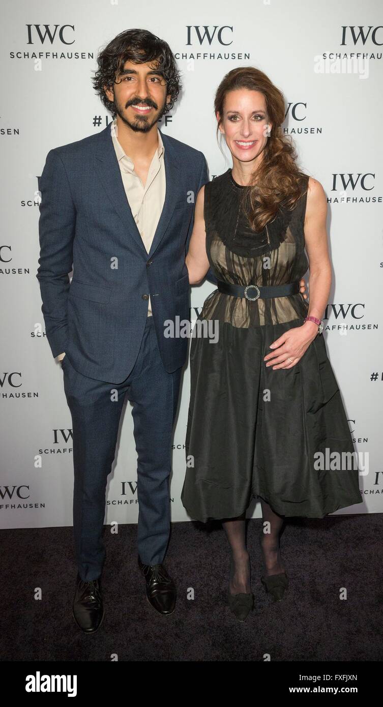 New York, NY, USA. 14th Apr, 2016. Dev Patel, Franziska Gsell at ...