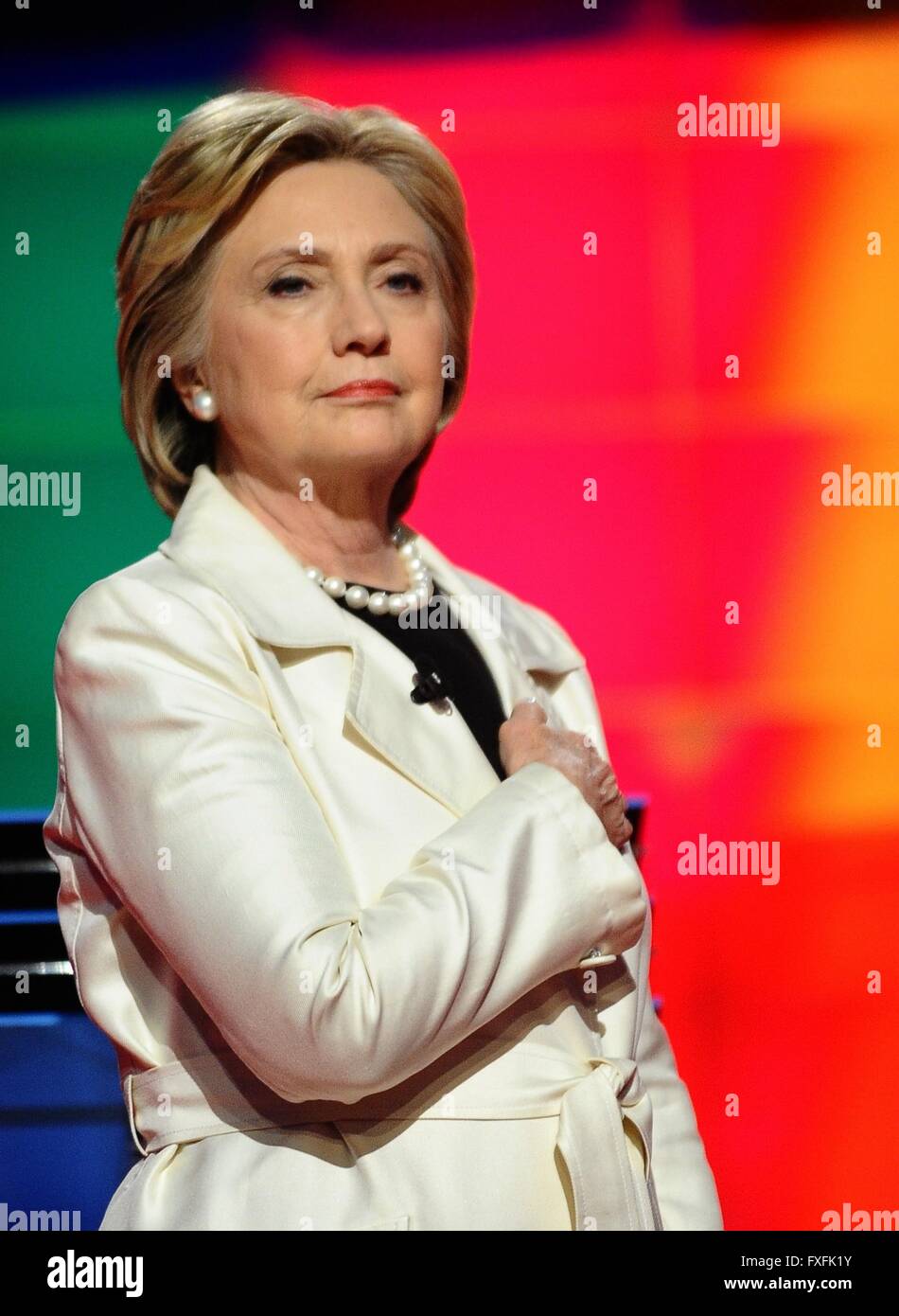 Brooklyn, NY, USA. 14th Apr, 2016. Hillary Clinton in attendance for ...