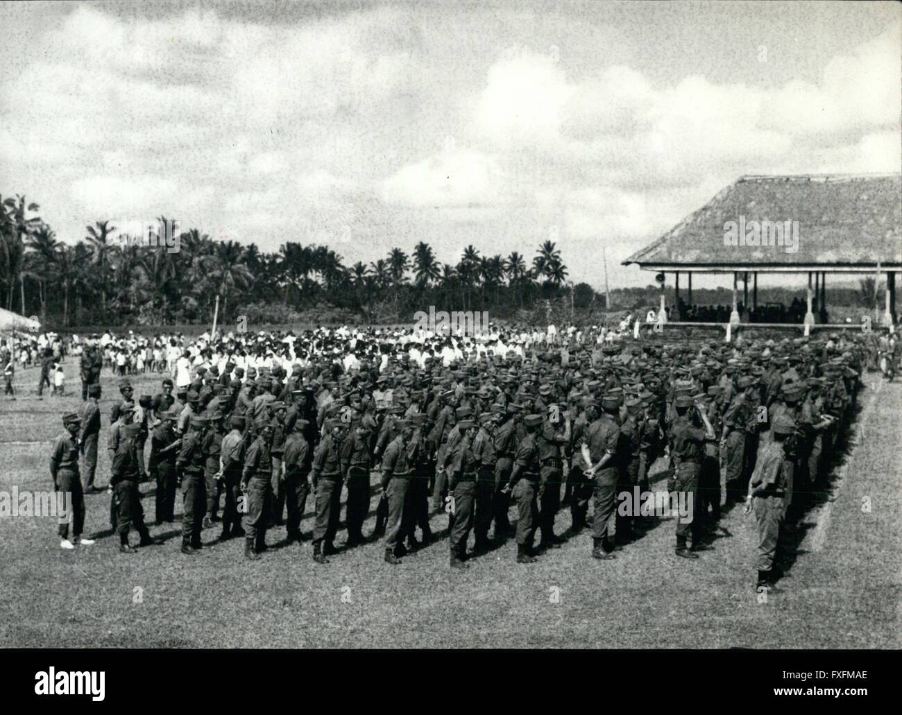 1967 - Indonesia Margarana The field of Marga, near Marga Village ...