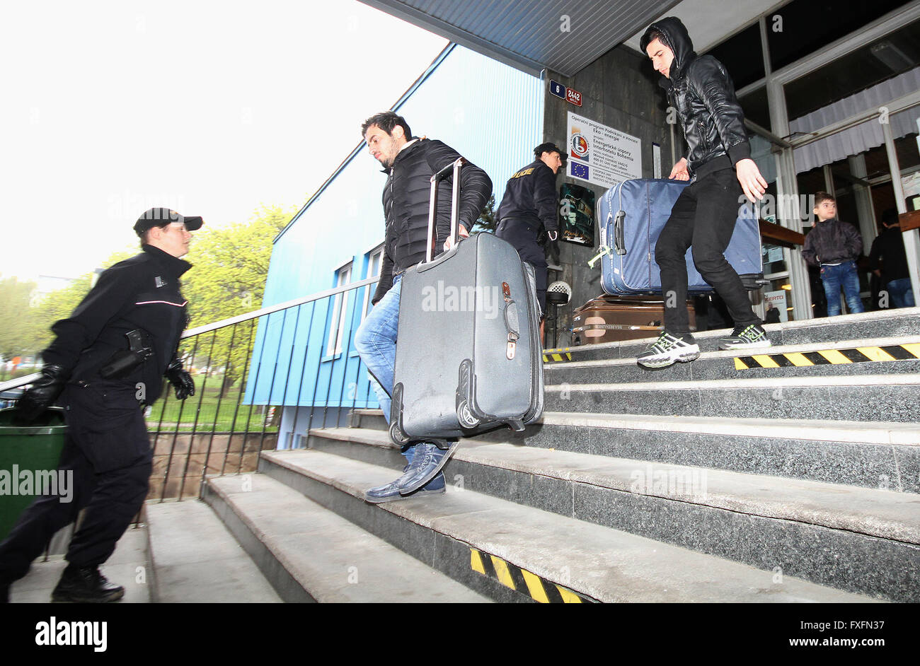 Czech police took 16 Christian refugees from Iraq, who were brought to ...