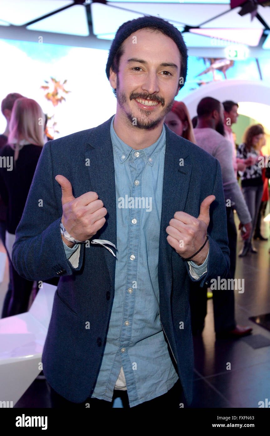 Berlin, Germany. 14th Apr, 2016. New Zealand singer Graham Candy poses ...