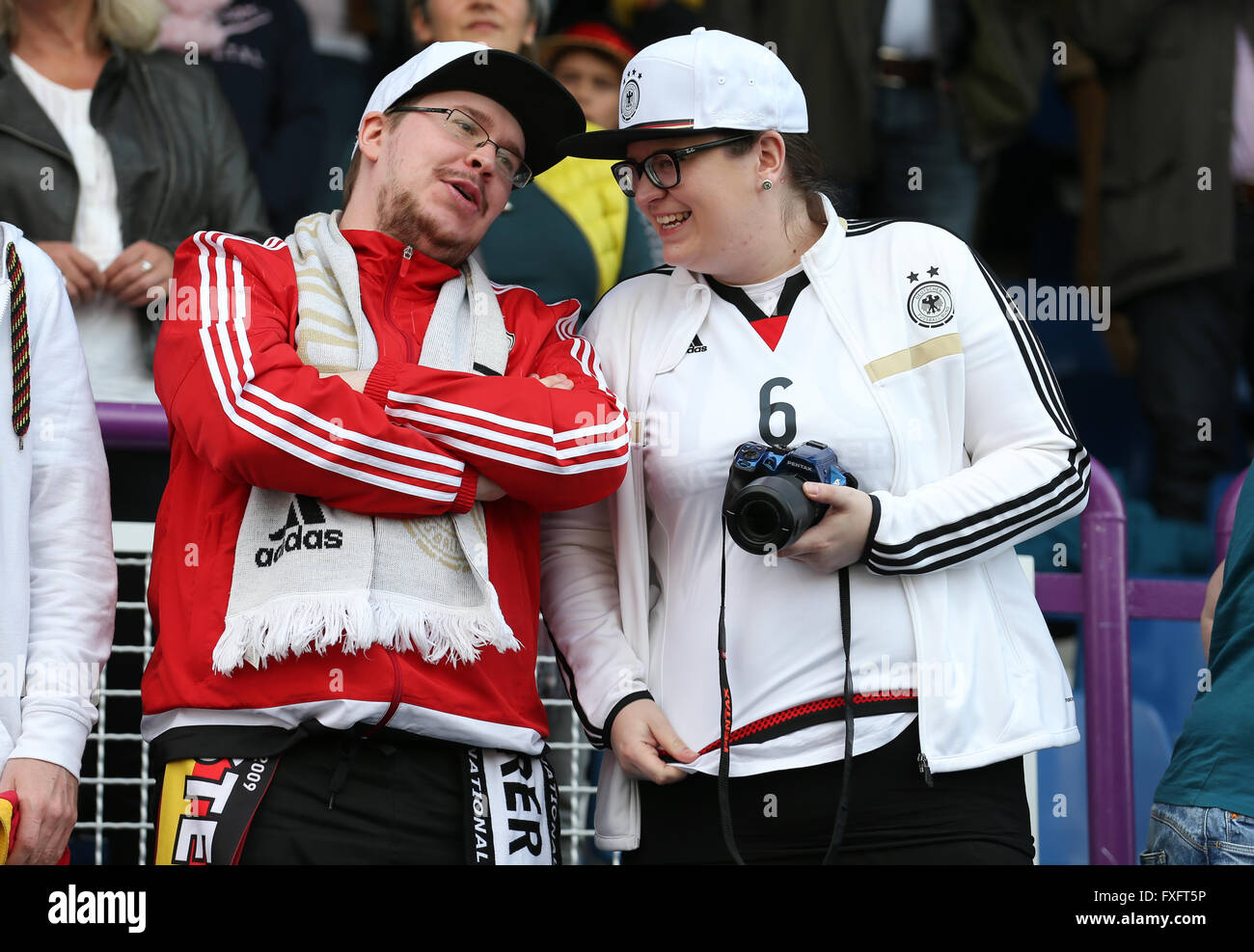 Fans of the German team at the European Championship group phase ...