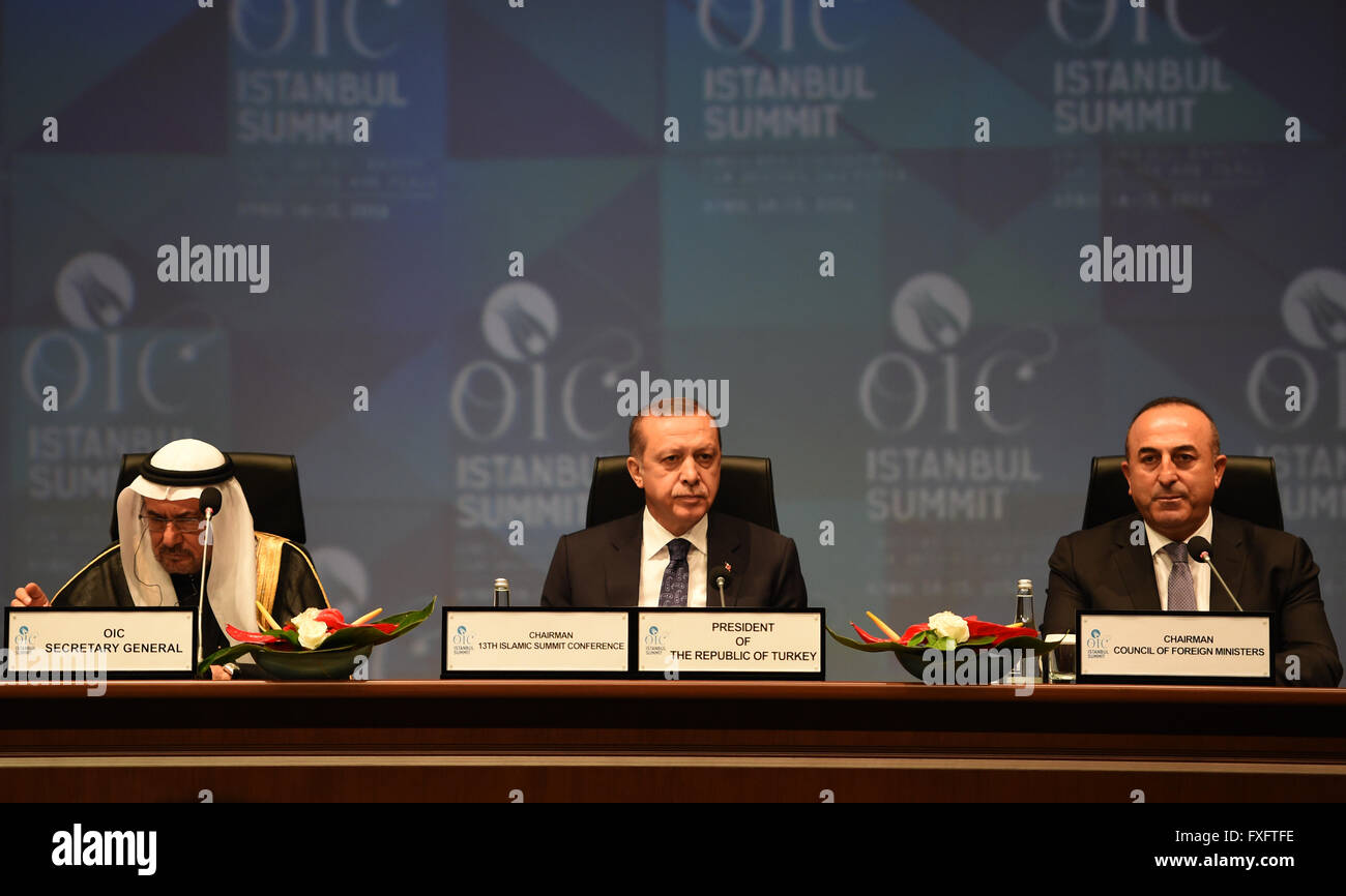 Istanbul, Turkey. 15th Apr, 2016. Turkish President Recep Tayyip ...