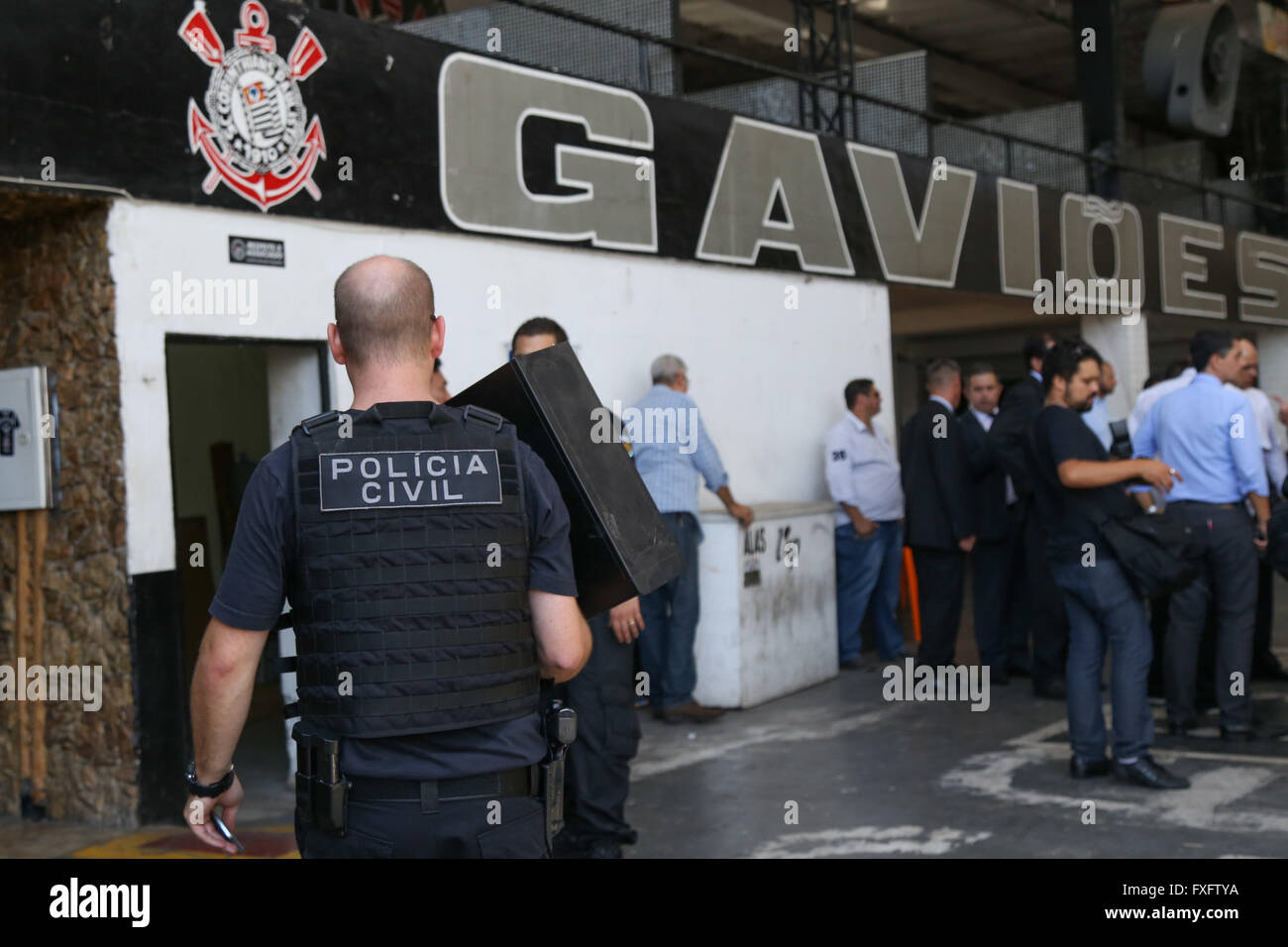 Sao Paulo, Brazil. 15th April, 2016. POLICE HOLDS RED CARD OPERATION ...
