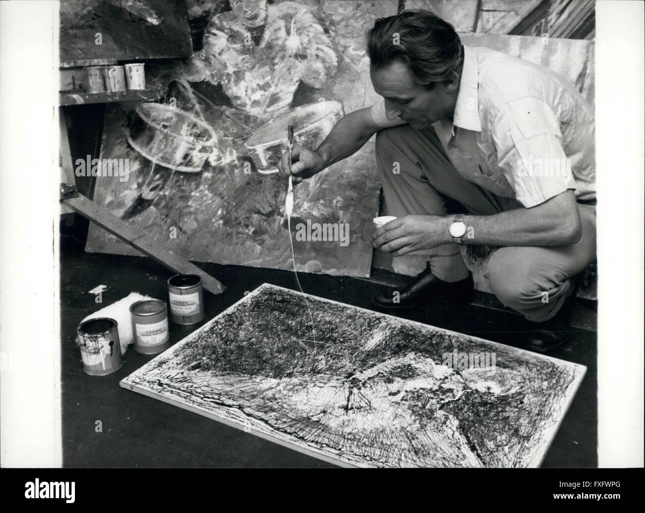 1967 - The Drip Technique: Mr.Mann uses the drip techniqe on one of his ...