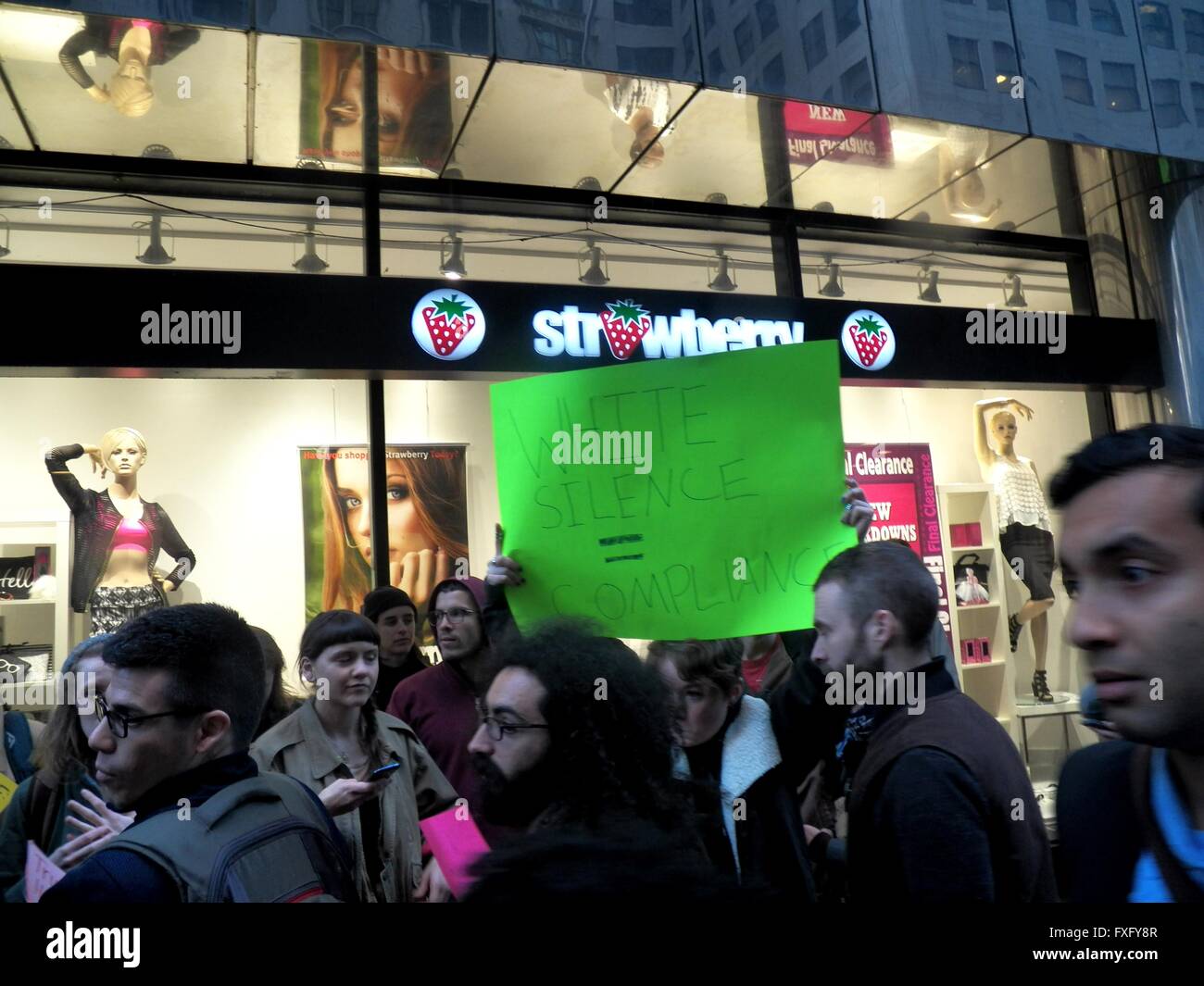 New York, USA. 15th April, 2016. Anti-Trump Protest-Grand Central ...