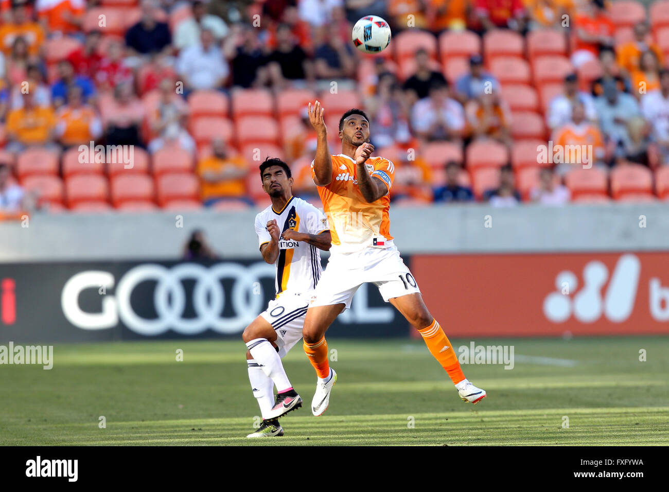 Houston, TX, USA. 15th Apr, 2016. Houston Dynamo forward Giles Barnes ...