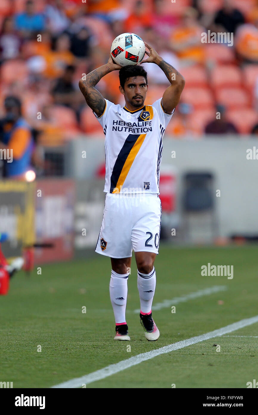 Houston, TX, USA. 15th Apr, 2016. Los Angeles Galaxy defender A. J ...