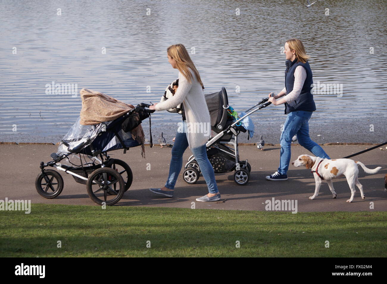 Walking with prams hi-res stock photography and images - Alamy