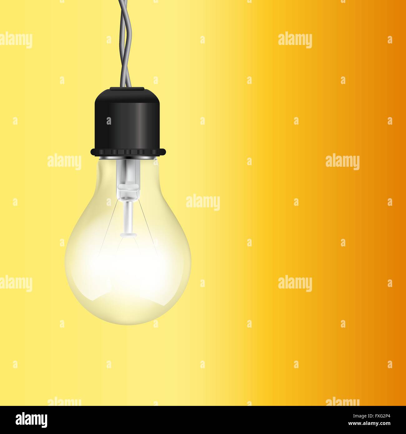 Light bulb illustration on Stock Vector Images - Alamy