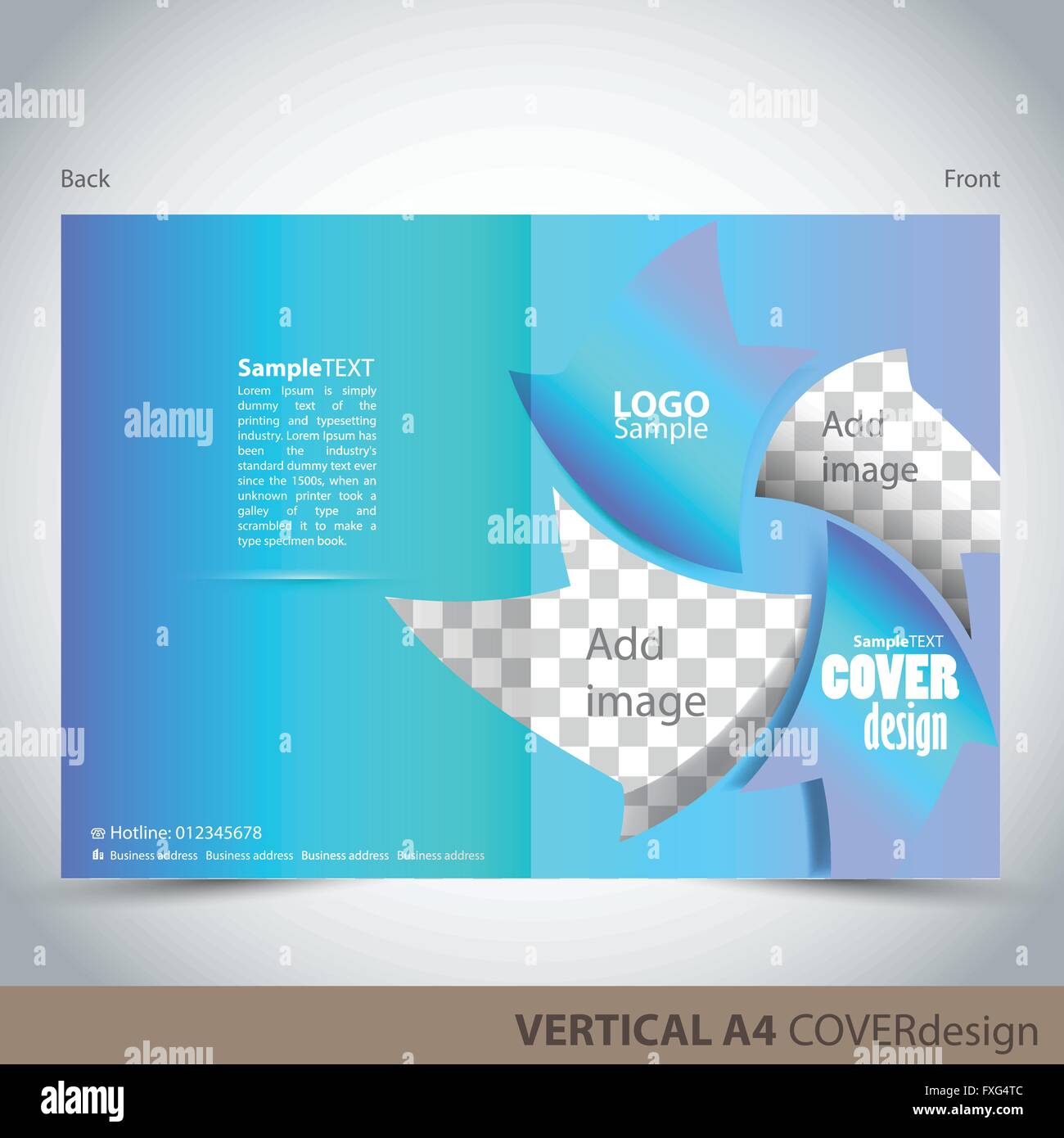 Vector brochure, flyer, cover design template. Can be used as concept ...