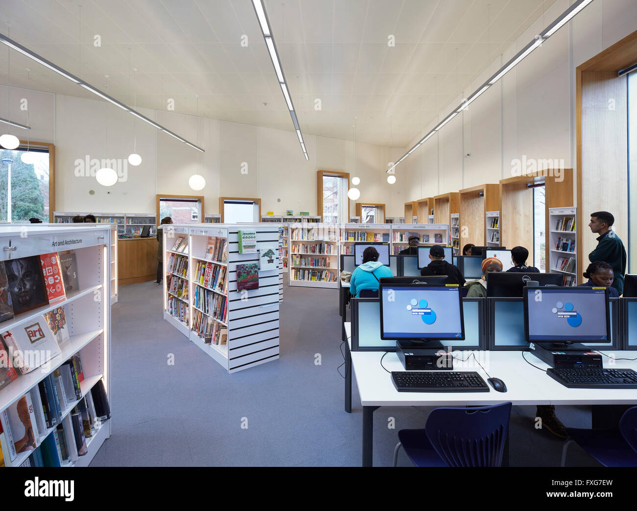 Overall Interior view. Camberwell Library, London, United Kingdom ...