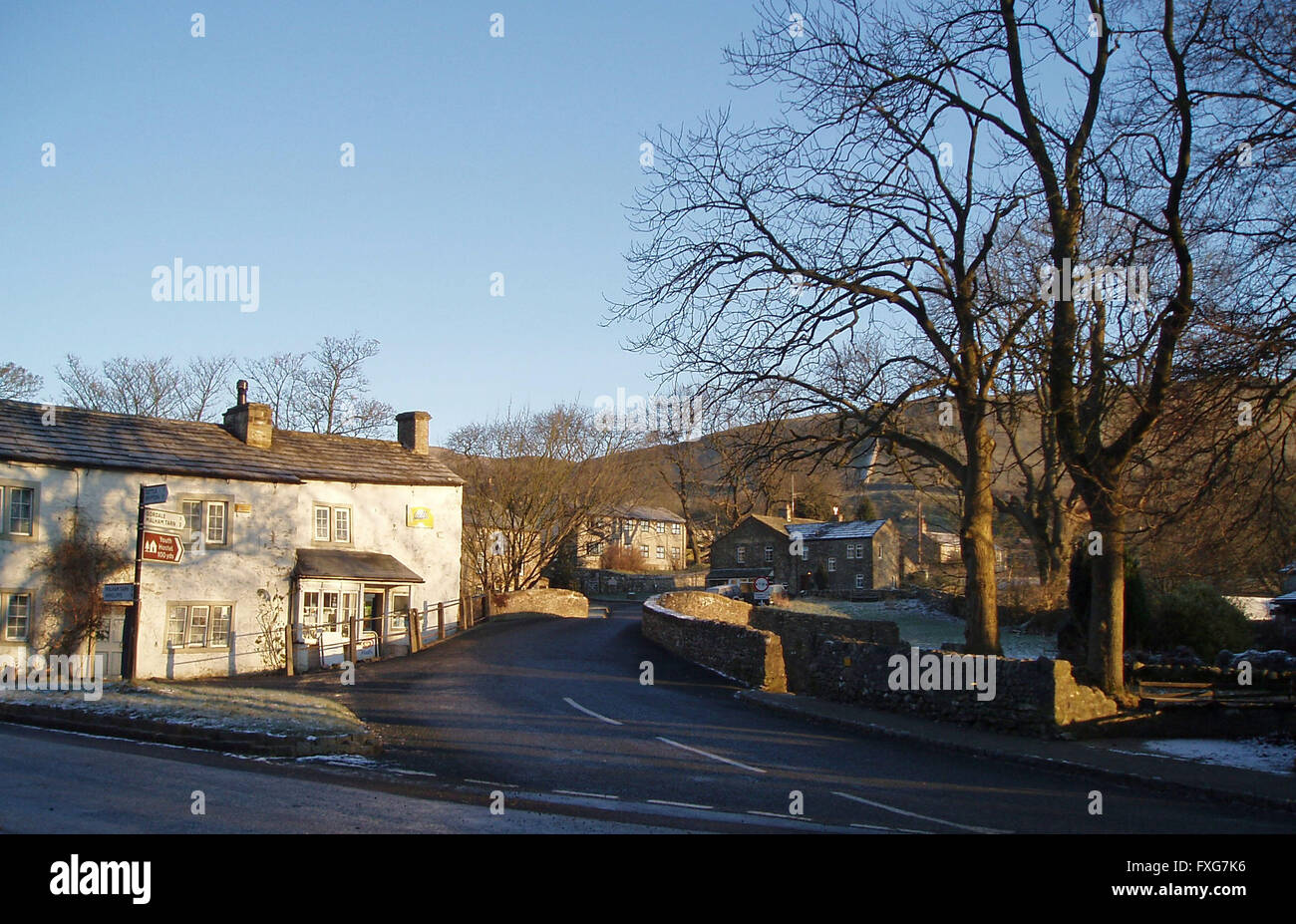 Malham winter village hi-res stock photography and images - Alamy
