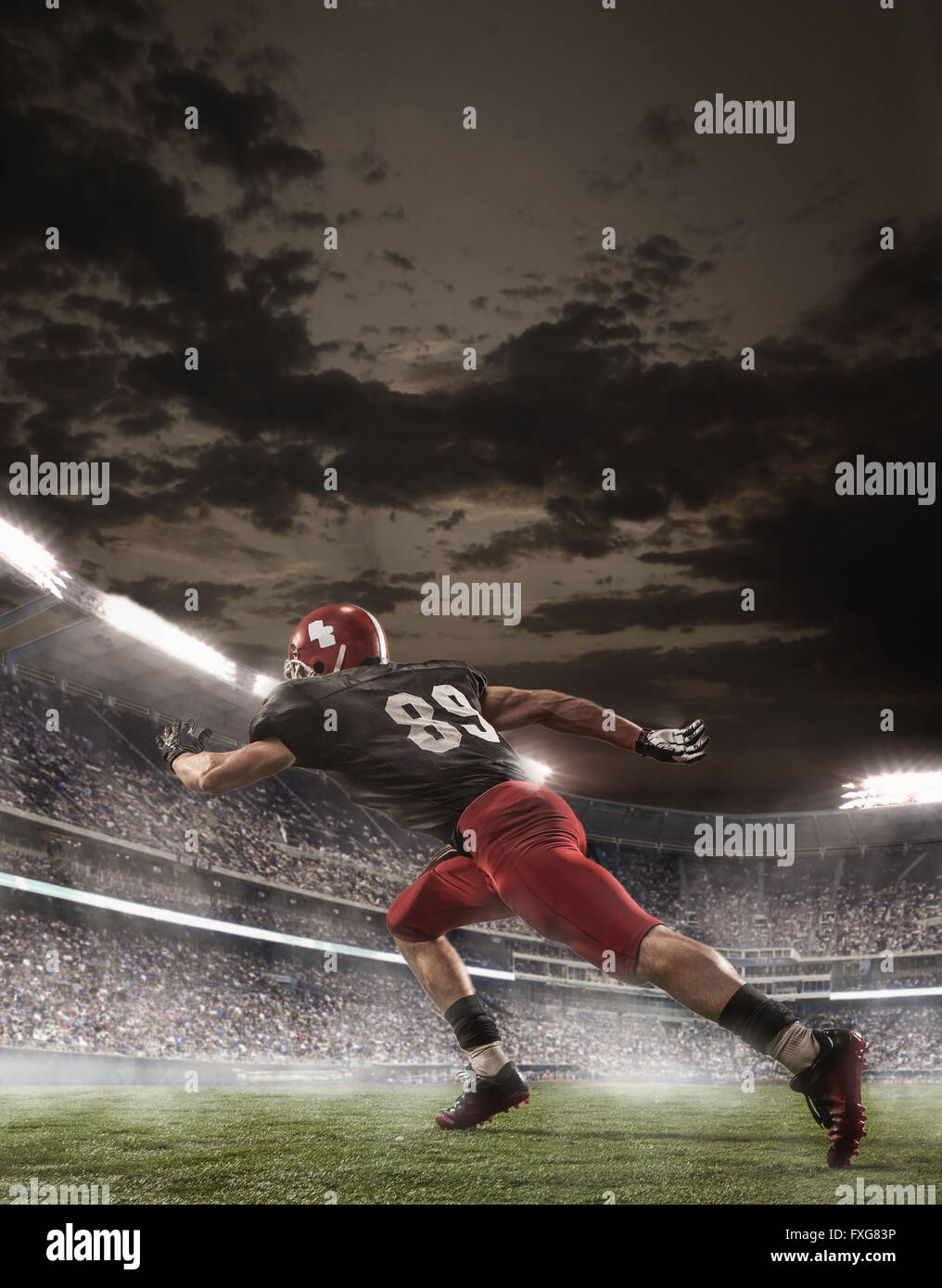 American full football stadium night hi-res stock photography and ...