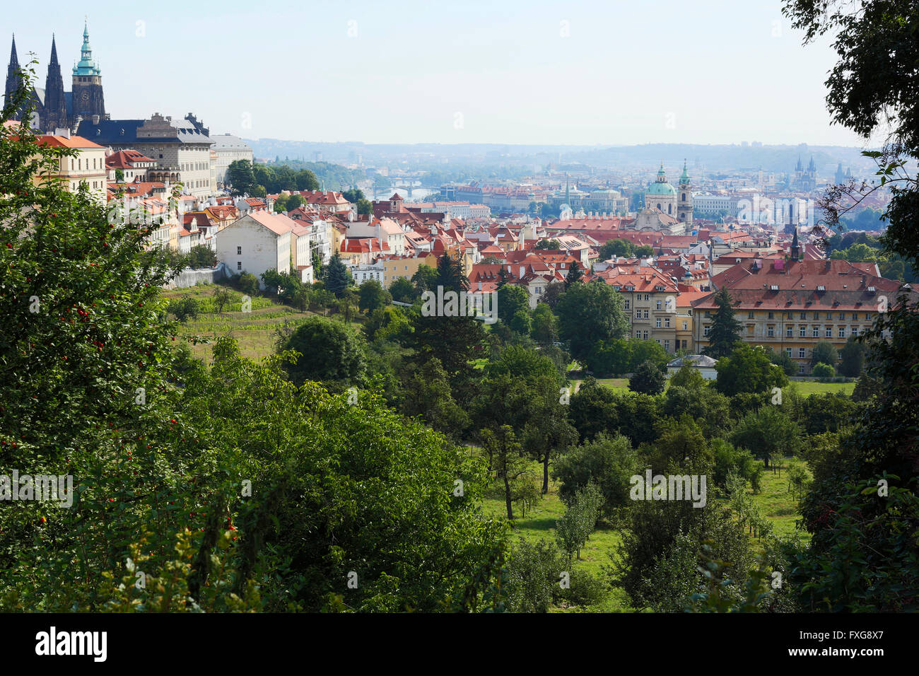 Mala Strana with Prague Castle, Prague, Czech Republic Stock Photo - Alamy