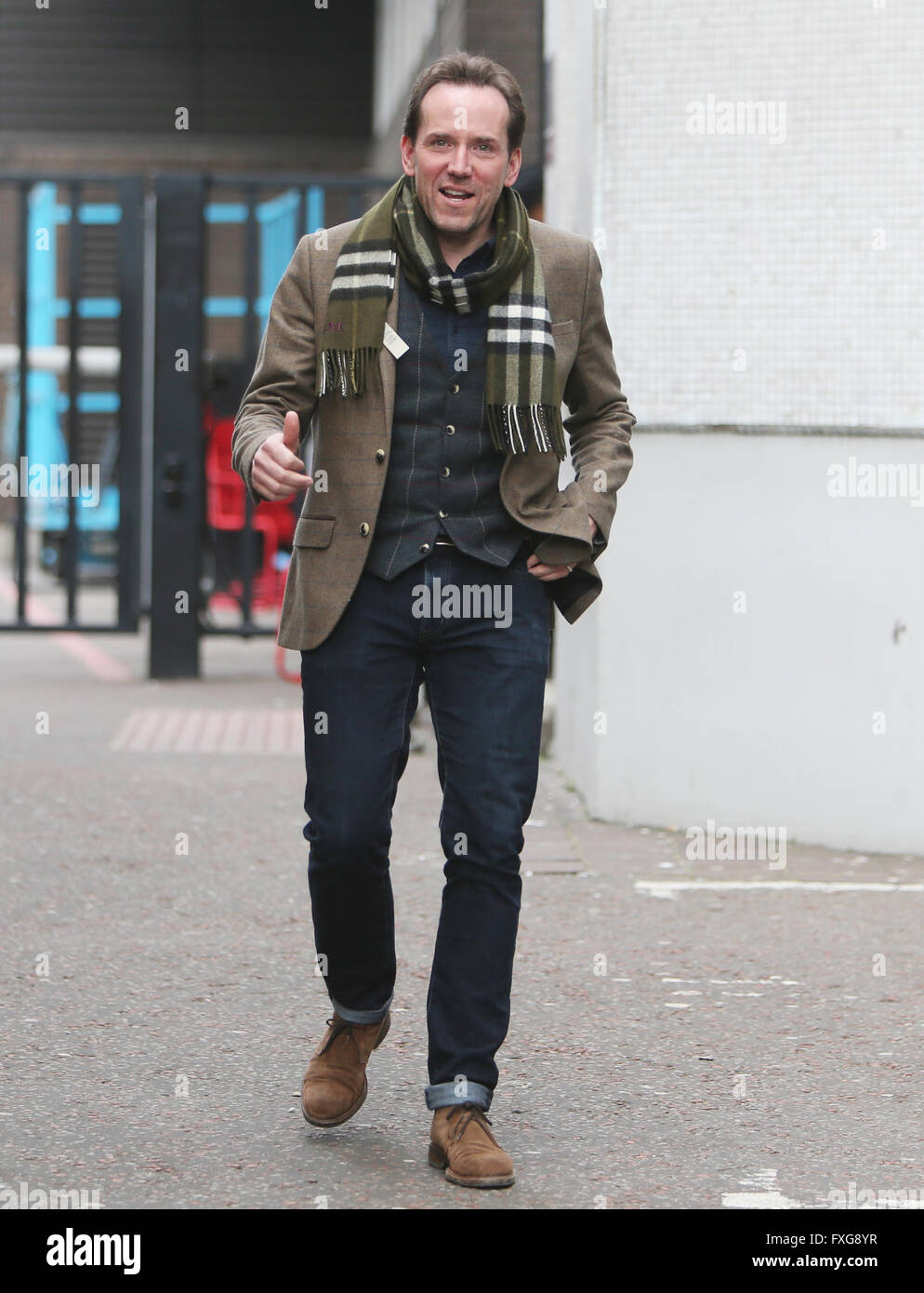 Ben Miller outside ITV Studios Featuring: Ben Miller Where: London ...
