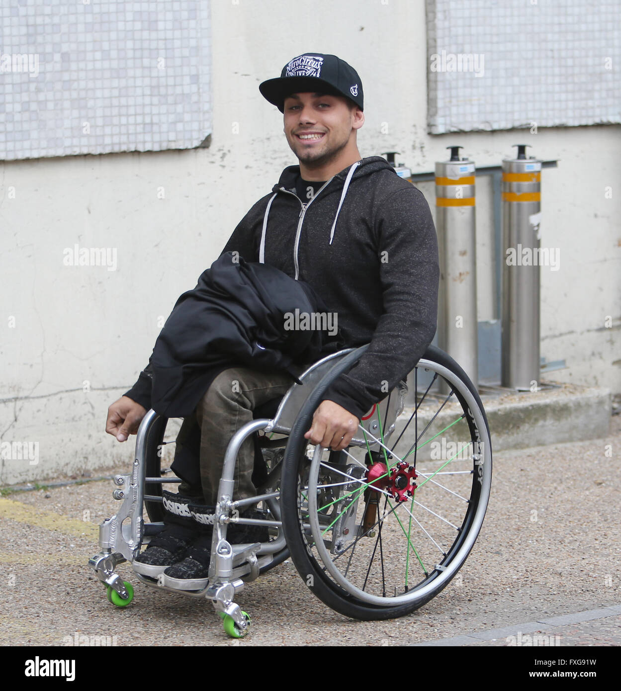 Aaron Fotheringham outside ITV Studios Featuring: Aaron Fotheringham ...