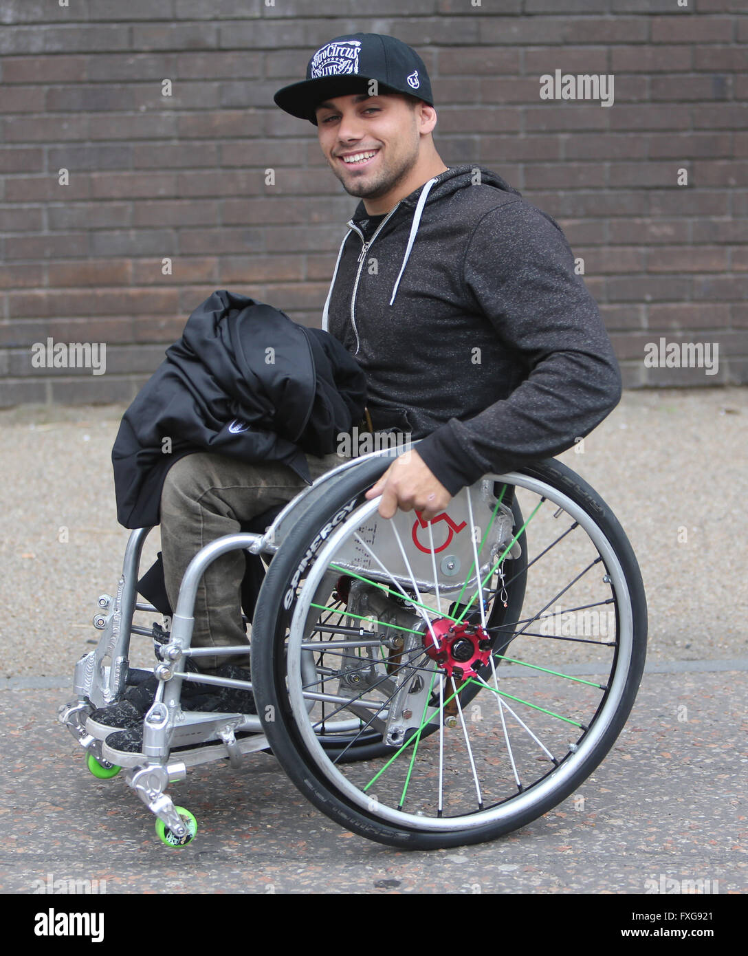 Aaron Fotheringham outside ITV Studios Featuring: Aaron Fotheringham ...