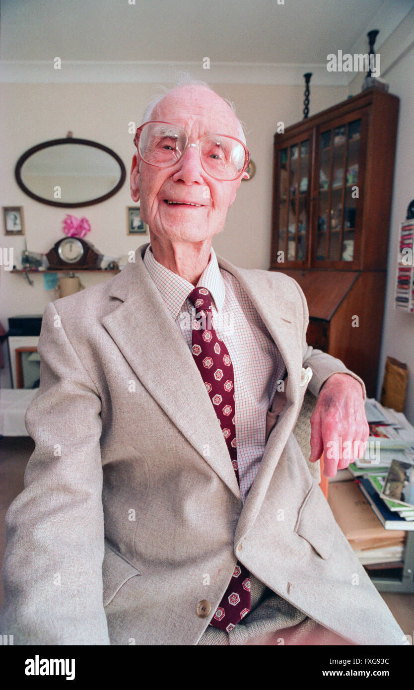 Donald Hodge, aged 102, one of the last survivors of World War One, at ...