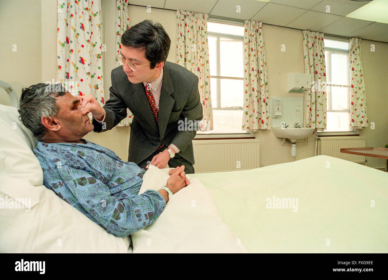 Dr Christopher Liu and his patient Bhimji Varsani at the Sussex Eye ...