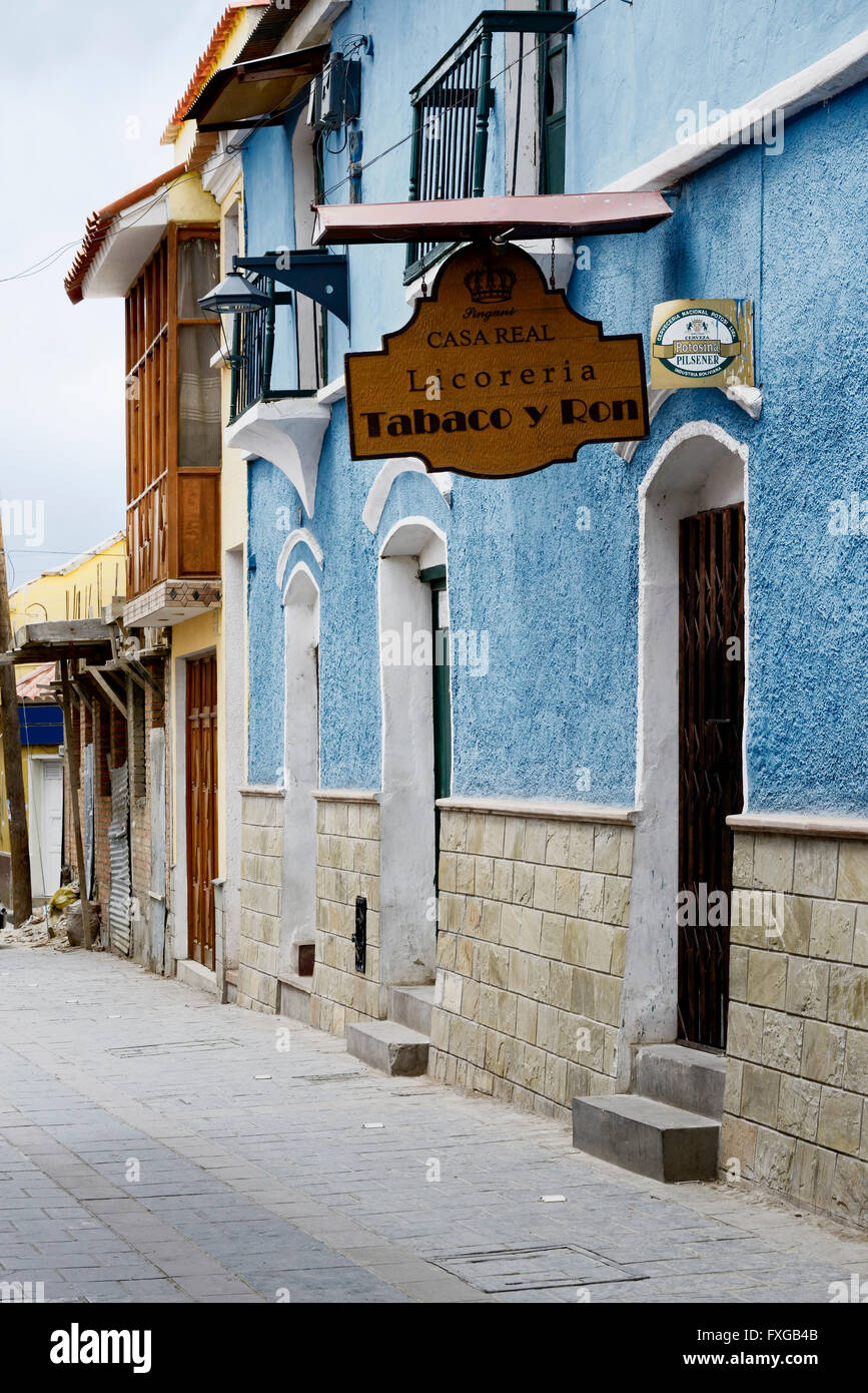 Colonial architecture in Potosi, Bolivia Stock Photo - Alamy