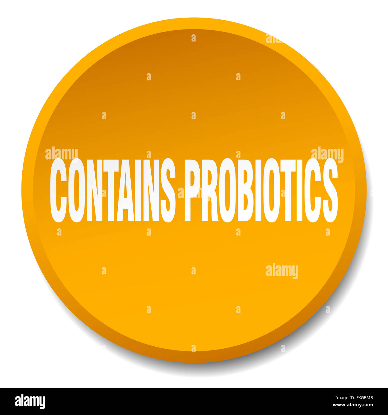 Contains probiotics sign round hi-res stock photography and images - Alamy